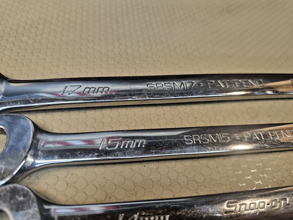 Snap On 6pc Flank Drive Open End Speed Wrench Set Metric SRS | eBay