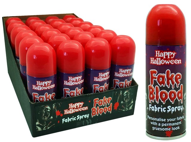 Happy Halloween Realistic Red Fake Blood Fabric Spray Paint 200ml for ...