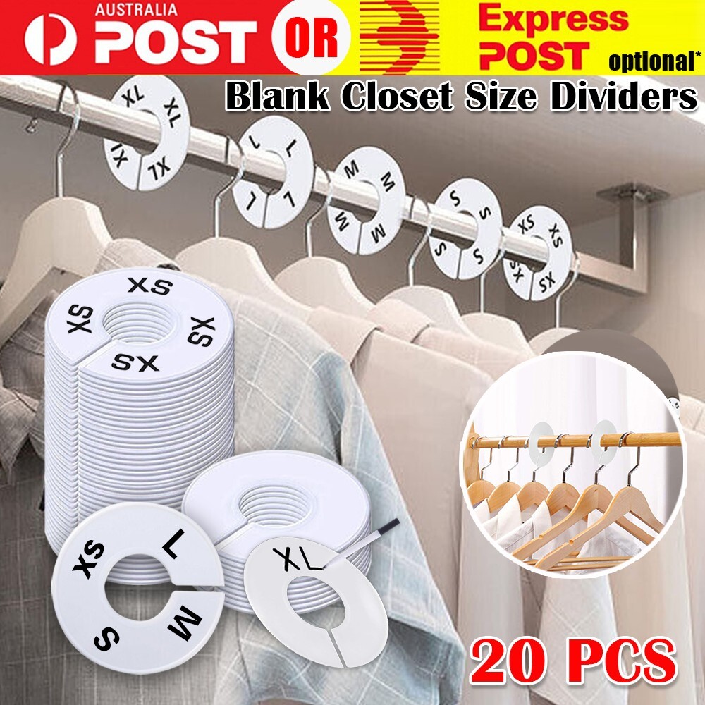 Clothing Rack Size Dividers