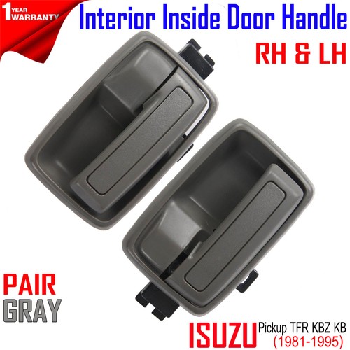 Pair New Interior Inside Door Handle Gray Fits Isuzu Pickup TFR KBZ KB ...