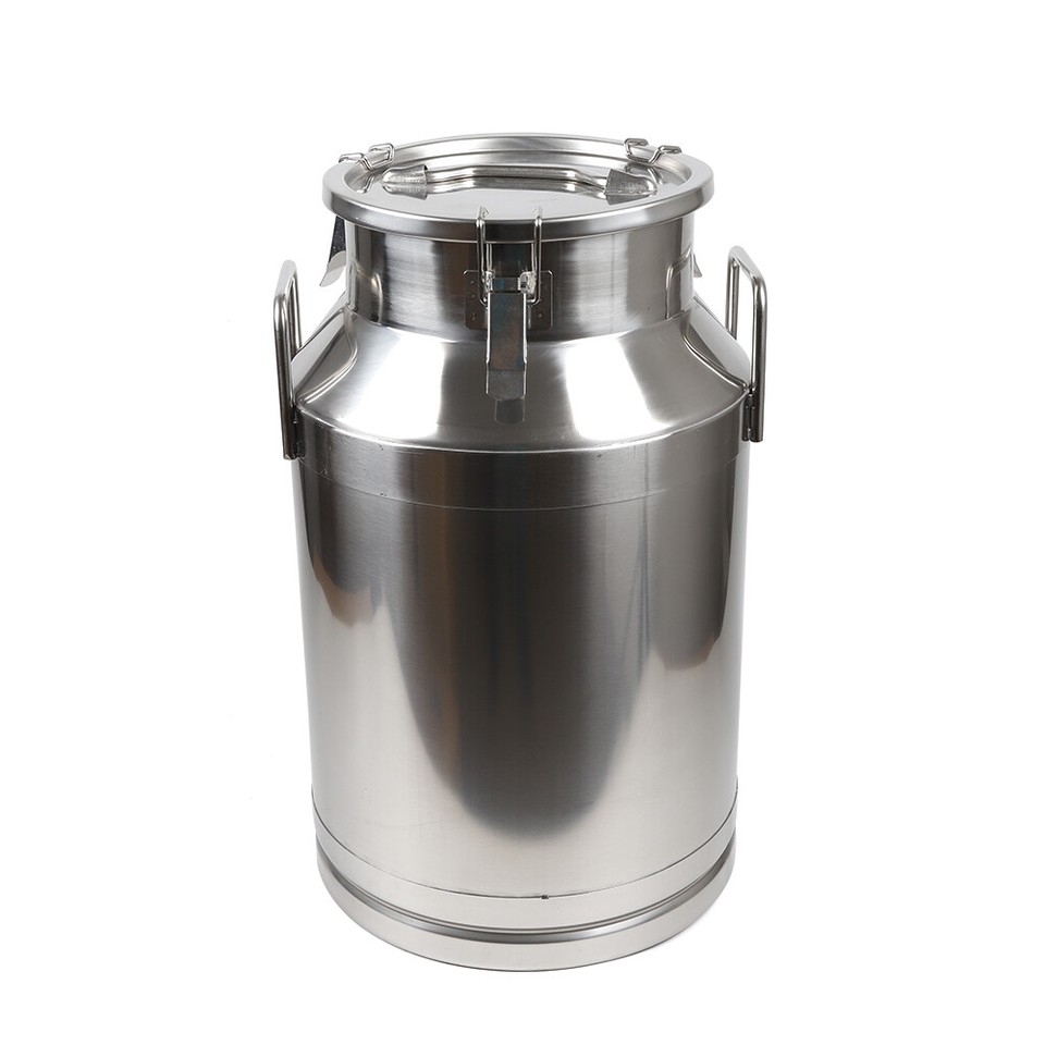 12-60L Stainless Steel Milk Can Wine Pail Bucket Oil Milk Tote Jug with ...