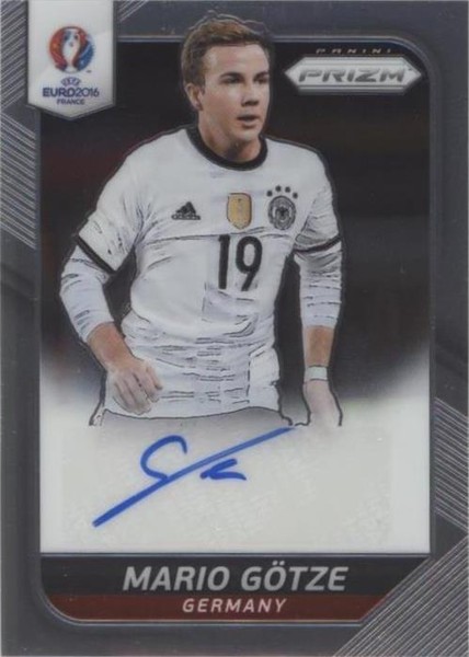 2016 Panini Prizm UEFA Euro - Signatures #S-MG Mario Gotze (AU) for ...