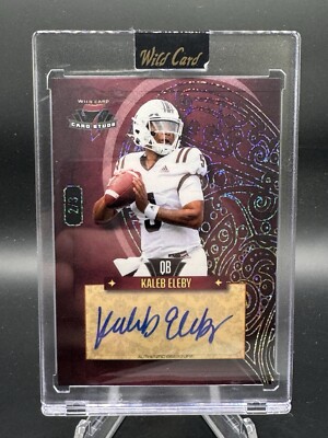 KALEB ELEBY 2023 WILD CARD 7 CARD STUDS AUTOGRAPH /3 AUTO | eBay