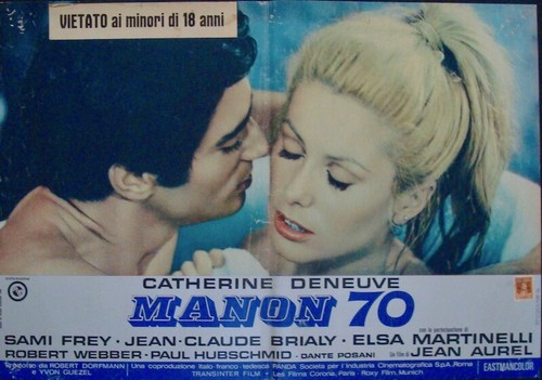 MANON 70 Italian fotobusta movie poster 4 CATHERINE DENEUVE SAMI FREY 1968 | eBay
