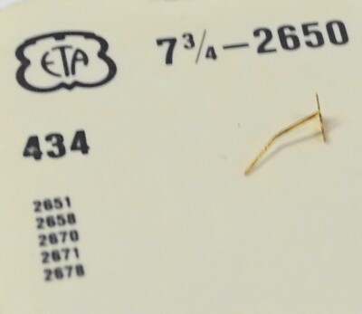 Part 434 Federgesperr, Click Spring, ETA 2650 Watch | eBay