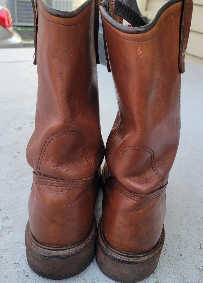 Red Wing 3505 Pecos Steel Toe Leather Boots Mens Size 10 EE Made in USA ...