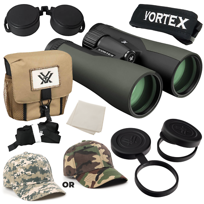 Vortex Optics Crossfire HD 12x50 Green Binocular CF-4314 with Free Hat ...