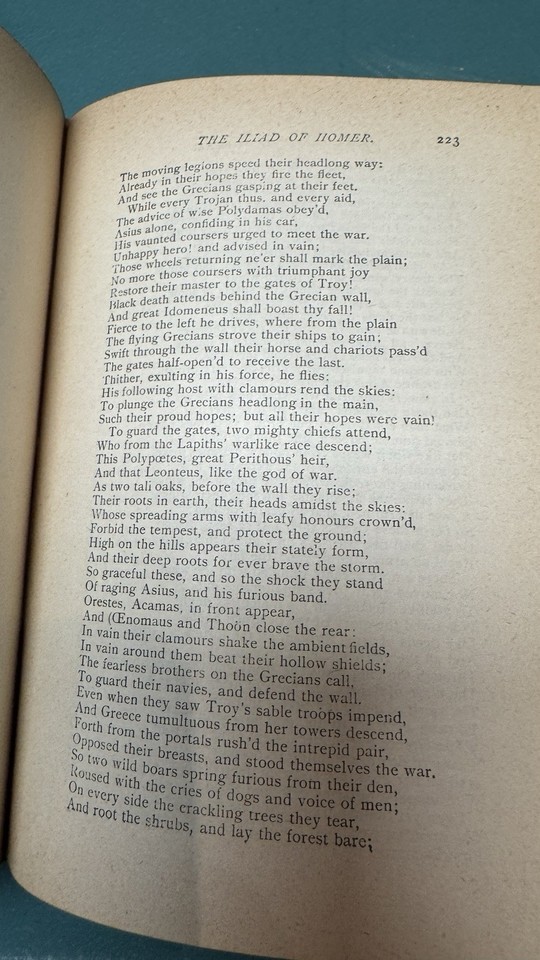 RARE Pope’s Homer’s Iliad, Translated By Alexander Pope - All 24 Books ...