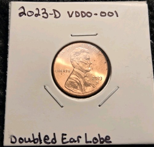 2023D VDDO-001 uncirculated Red Shield 1c Lincoln Doubled Earlobe DDO ...