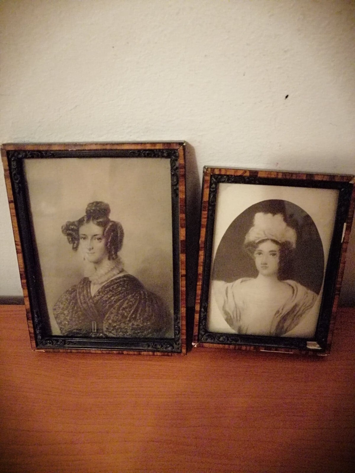 Pair of Antique photo of Emilia Sophia Hjelm 1890' Framed Olga Rinman ...