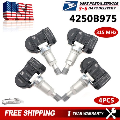 New 315Mhz 4X 4250B975 TIRE PRESSURE TPMS SENSOR For Outlander Lancer ...