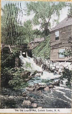 ENFIELD, NH. C.1909 PC. (A64)~VIEW OF THE OLD LEVITT MILL | eBay