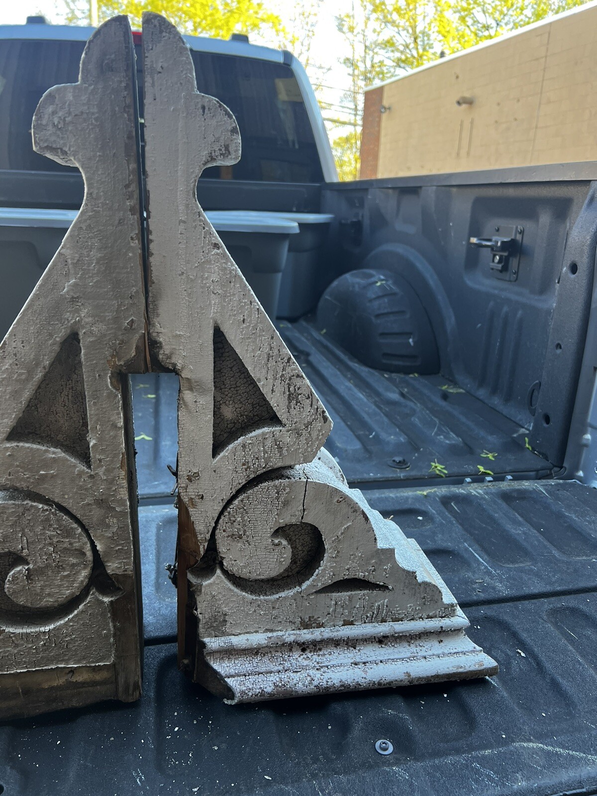 pretty pair c1880 victorian gingerbread porch OR eave corbel brackets ...