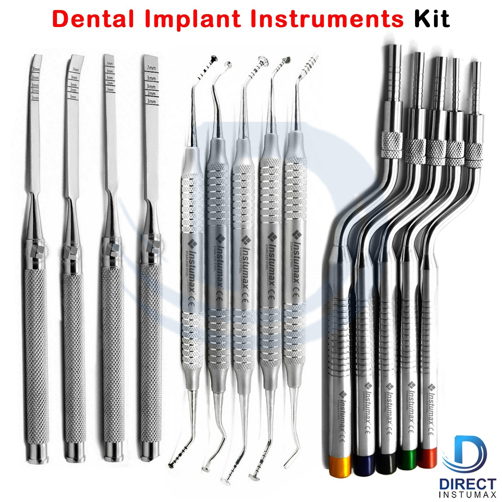 Dental Implant Bone Chisels Surgery Instruments Osteotome Mushroom ...
