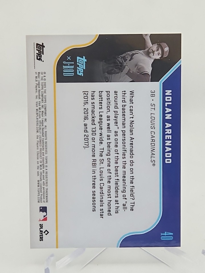 2023 Topps X J-Rod The Show #40 Nolan Arenado St. Louis Cardinals | eBay
