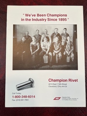 Champion Rivet Catalog & Specifications | eBay