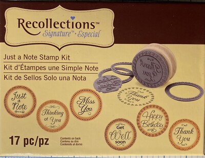 Recollections Signature Monogram Wood Stamp Kit - 142 pc No. 466327 ...