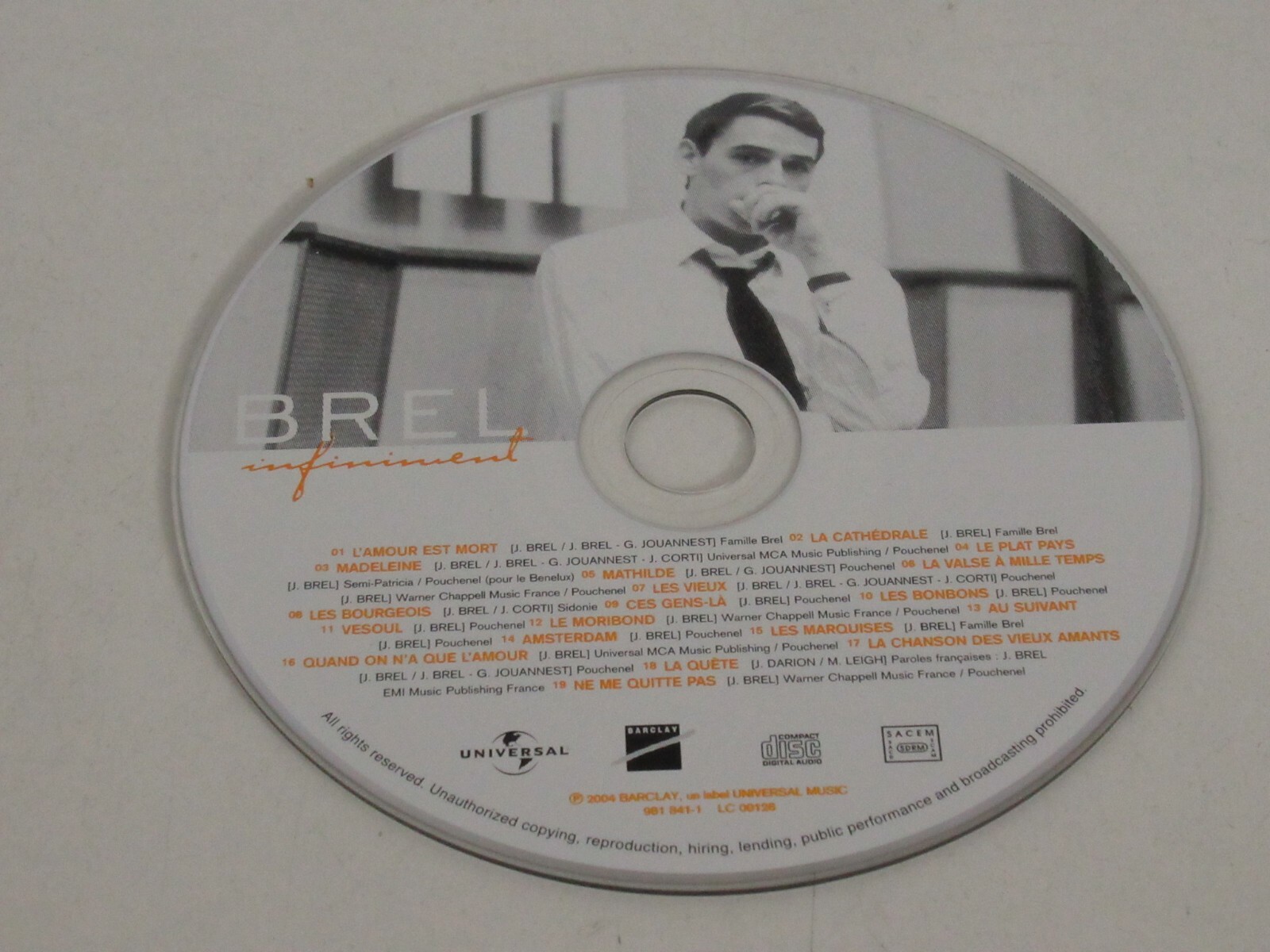 Brel‎– Infiniment/Universal ‎– 981 841-1 CD Album Digipak | eBay