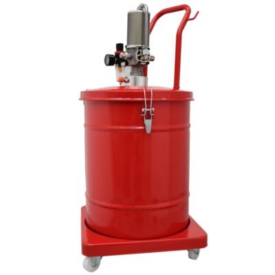 10 Gallon Pneumatic Grease Injector Pump High-Pressur Grease Bucket Air ...