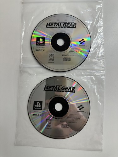 Metal Gear Solid (Sony PlayStation 1) PS1 Discs Only Konami | eBay