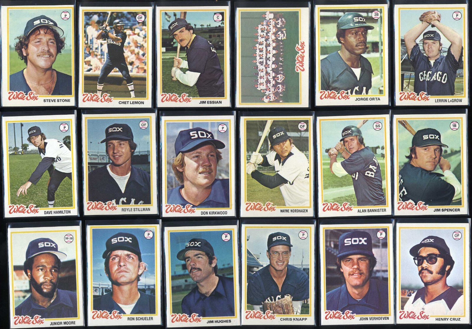 1978 & 1979 Topps Chicago White Sox Team Sets Wood Bob Lemon Ralph Garr ...
