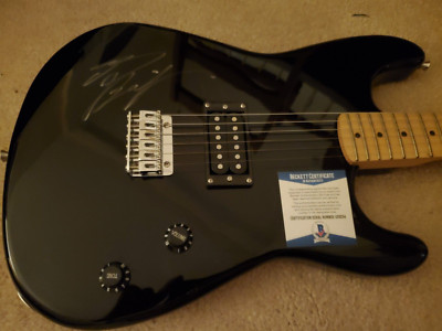 TOM KEIFER CINDERELLA BODY SIGNED AUTOGRAPH Electric Guitar Beckett BAS ...