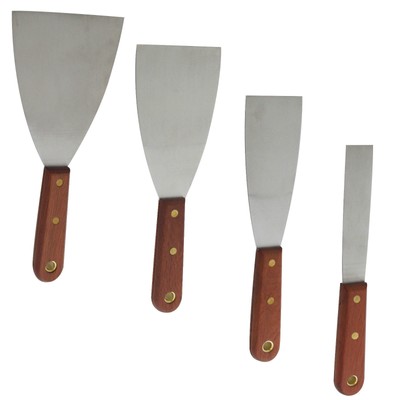 AMTECH Heavy Duty Paint Scraper Set - 1" 2" 3" 4" Blades, Tempered ...