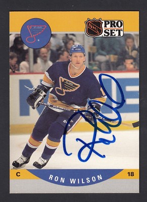 Ron Wilson Hand Signed 1990-91 Pro Set Hockey Card #529 Stl Blues | eBay