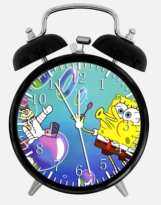 SpongeBob SquarePants Alarm Desk Clock 3.75" Home or Office Decor W112 ...