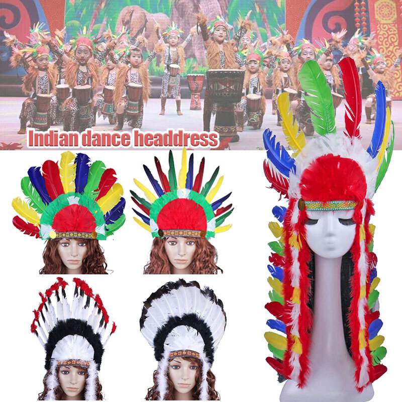 Native American Indian Chief Chieftain Hat Headdress Hat Costumes ...