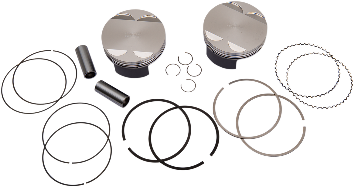 Wossner Complete Piston Kit 94.94mm 2 Over 12.0:1 Polaris RZR RS1 18-22 ...