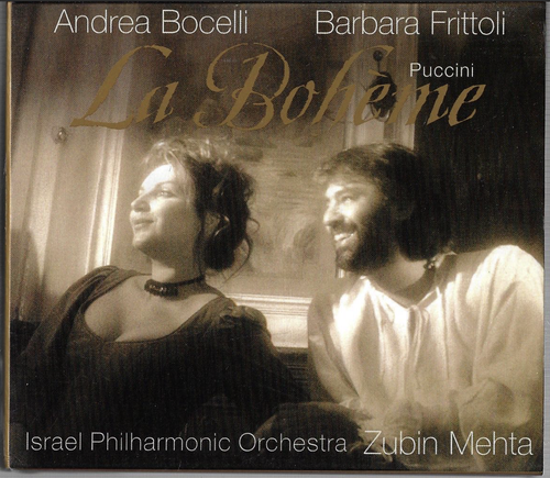 ANDREA BOCELLI & BARBARA FRITTOLI ; La Boheme ; DECCA CD & Libretto ...