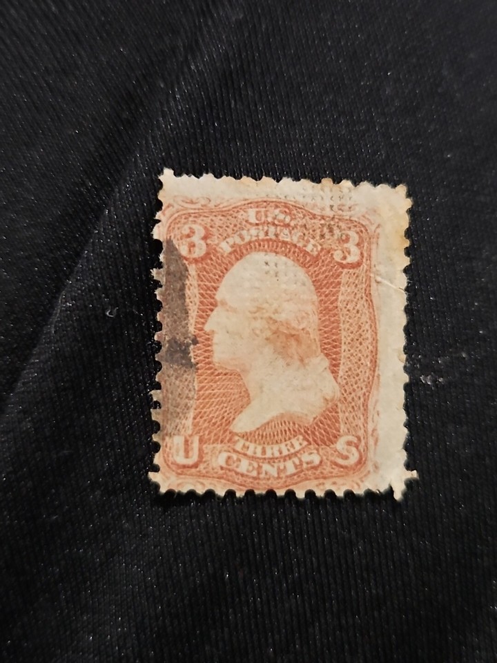 US SCOTT #94 1867 WASHINGTON 3C w 9x13 mm Grill | eBay
