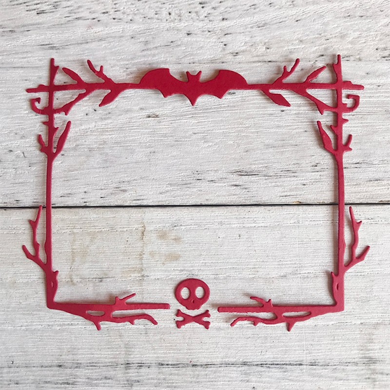 Halloween Skull Frame Metal Cutting Dies Stencil DIY Scrapbooking Album ...