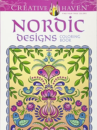 CREATIVE HAVEN DELUXE EDITION NORDIC DESIGNS COLORING BOOK By Dover ...