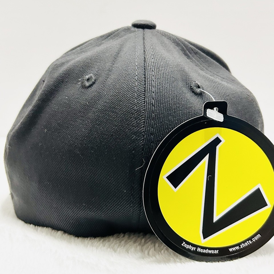 Zephyr LSU Tigers Logo Patch Hat Cap Stretch Flex Medium Charcoal NCAA ...
