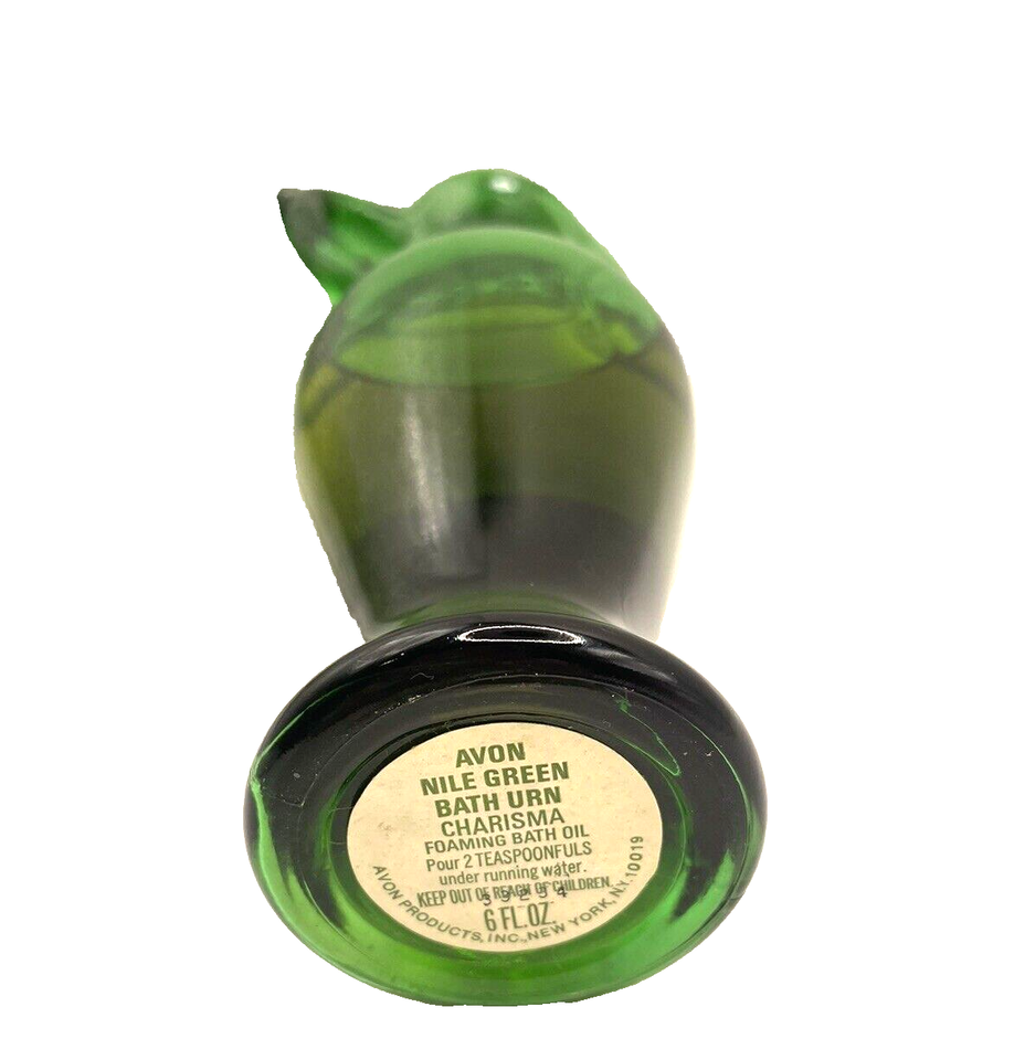 Vintage Grannycore Nile green Bottle Avon MCM Charisma Bath Oil | eBay