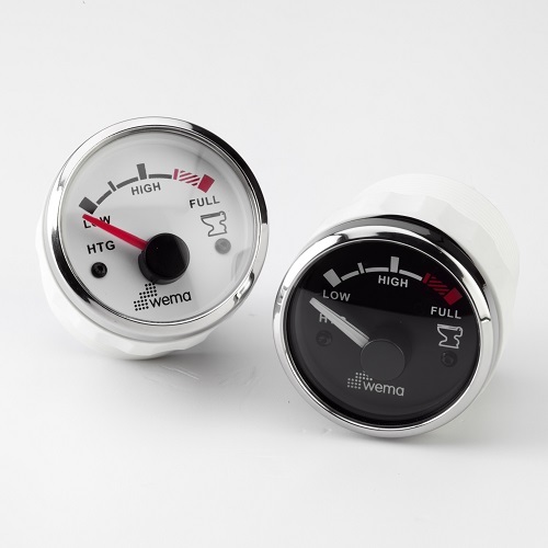 WEMA TOILET GAUGE White Face Level Sensor Holding Black Water Tank ...