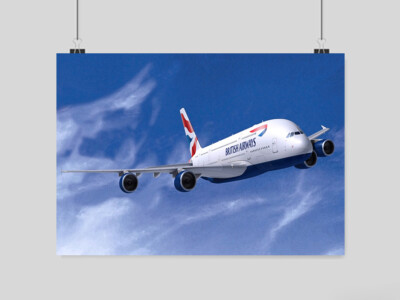 AIRBUS A380 POSTER AEROPLANE AIRCRAFT A3 A4 SIZE | eBay