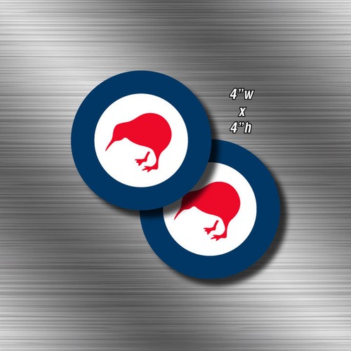 2x 4" Royal New Zealand Air Force Roundel Die CutSticker Decal RNZAF ...