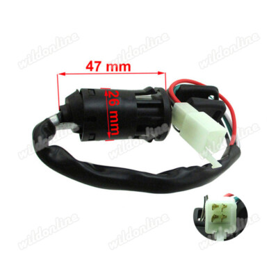 4 Wire Key Switch For 50cc 70cc 110cc Pit Dirt Baja Mini Bike ATV Quad ...