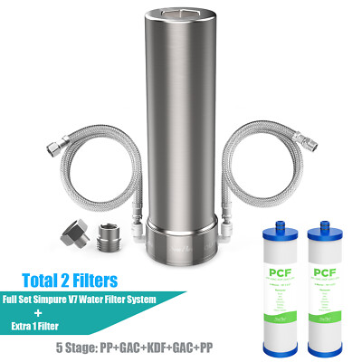 SimPure V7 Under Sink Drinking Water Filter System 20,000 Gallons Extra ...