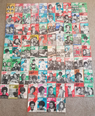 Collection of 84 Vintage JET Magazines (Feb 1964 - Sept 1970) Key ...