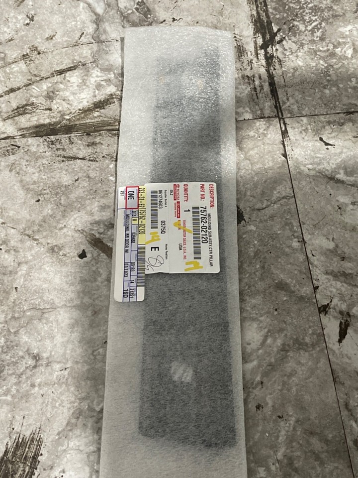 Genuine Toyota Molding Door Applique 75762-02120 | Left | OEM | Black ...