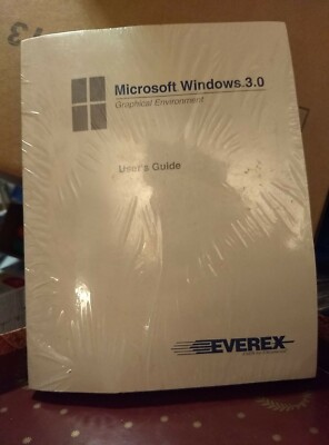 Microsoft Windows 3.0 New Bulk bundled w EVEREX PC on 5.25" disks 1990 ...