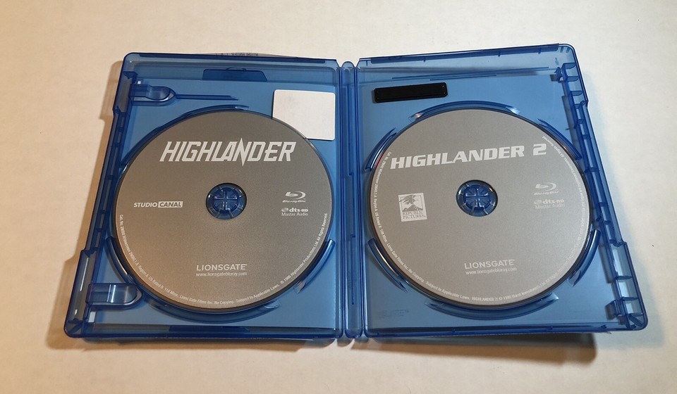 Highlander 2 Film Set (Blu-ray, 2-Disc Set, 25th Anniversary ...