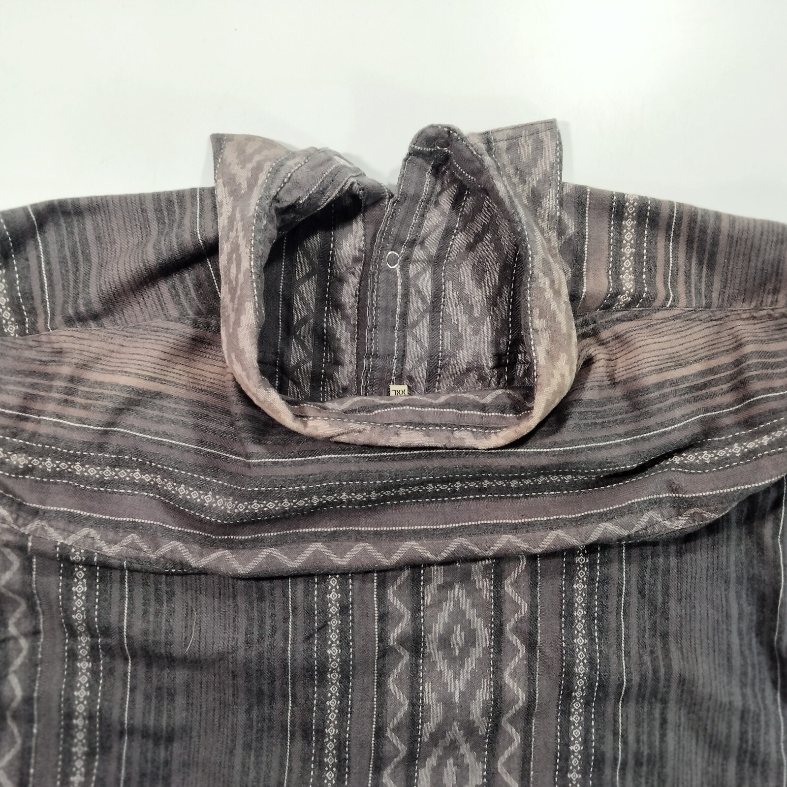 Scully Western Pearl Snap XXL 2XL Shirt Aztec Tribal Cowboy Striped | eBay