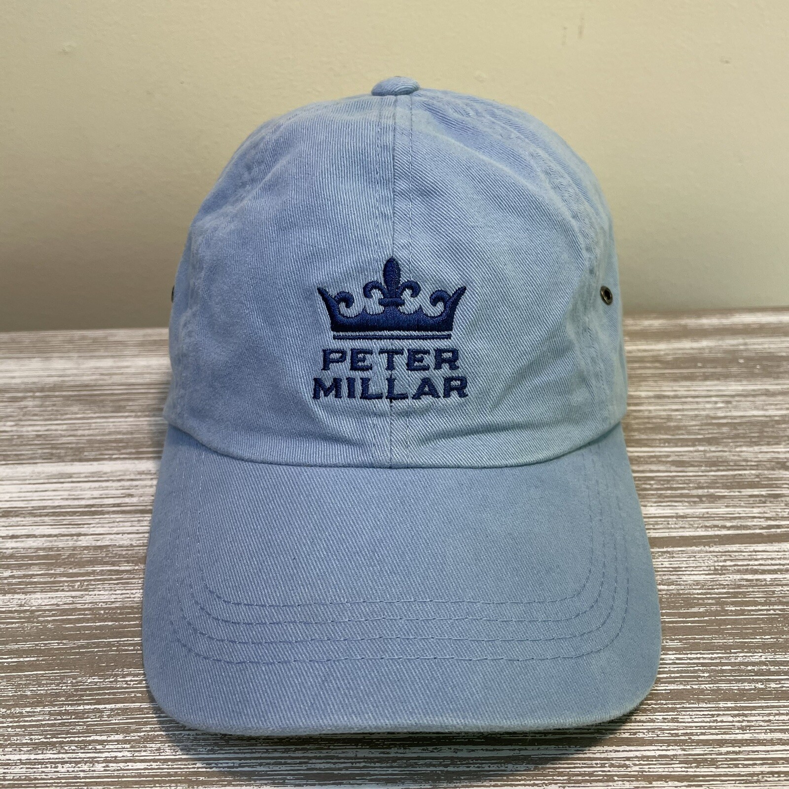 Peter Millar Blue Embroidered Crown Logo Baseball Adjustable Cap Hat ...