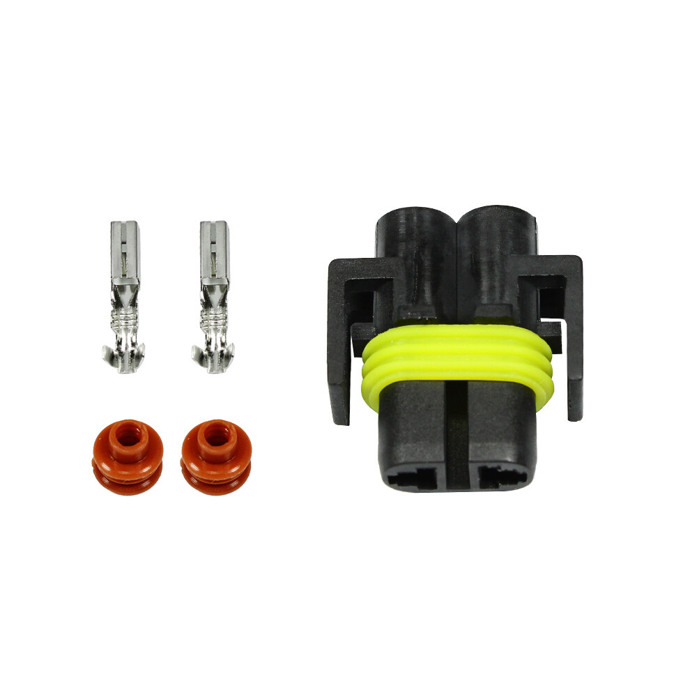 US Location H11 H8 H9 Female Adapter HID Socket Connector Plug Wire ...