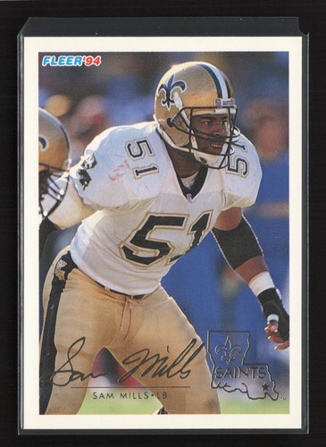 1994 Fleer #330 Sam Mills New Orleans Saints | eBay